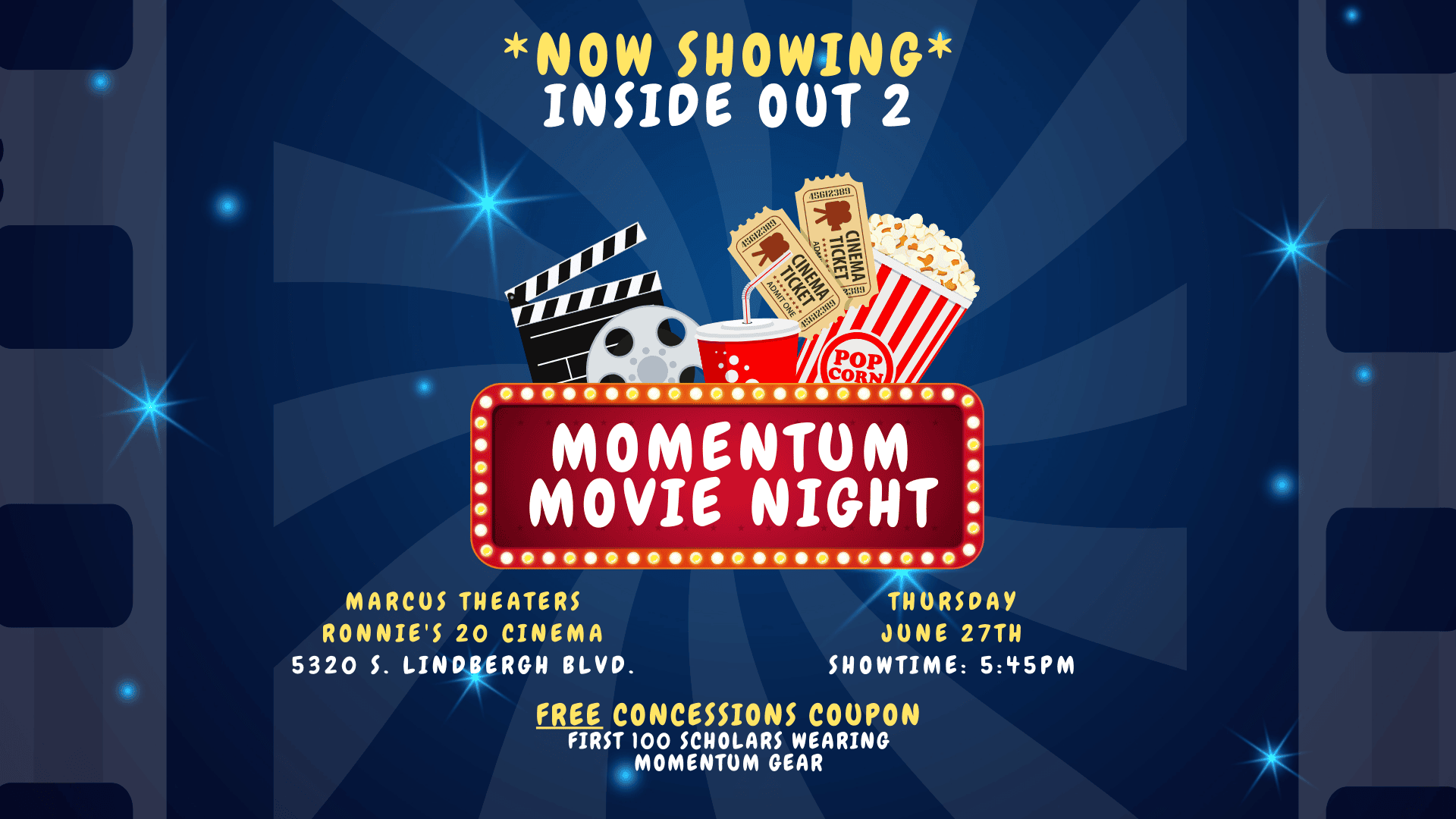 Family Movie Night - Inside Out 2 - Momentum Academy